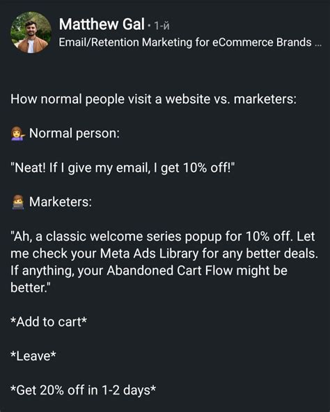 Jamie Dimond On Linkedin How Normal People Visit A Website Vs Marketers 💁‍♀️ Normal 15