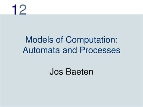 ppt models of computation automata and processes powerpoint