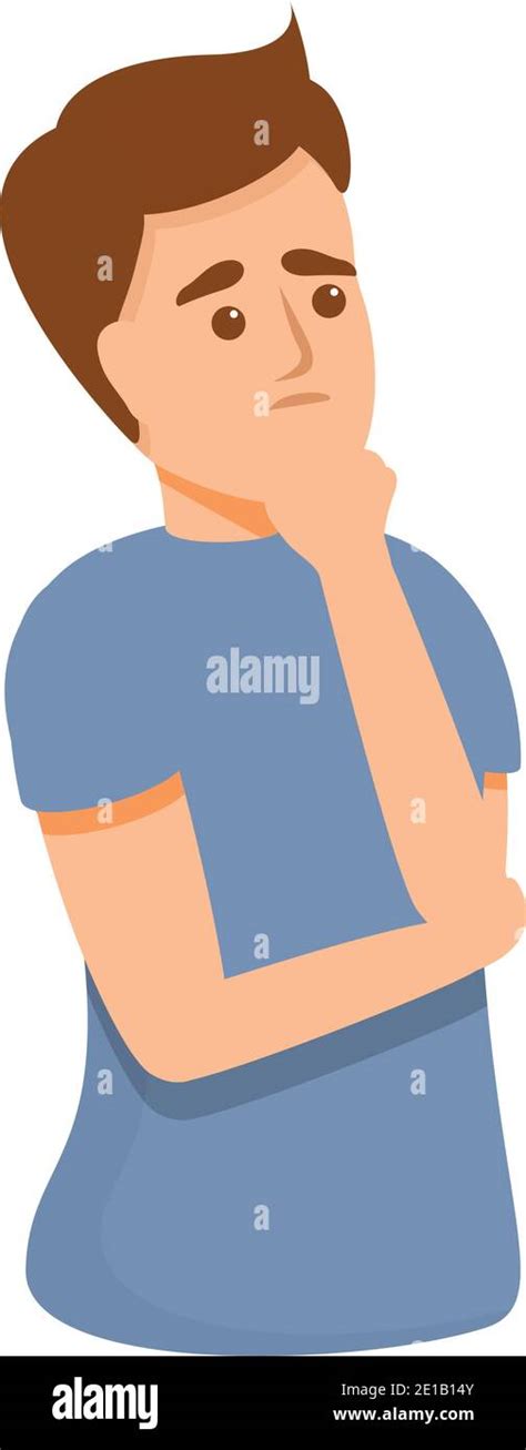 Problem Solving Boy Icon Cartoon Of Problem Solving Boy Vector Icon