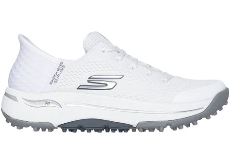 Skechers Slip Ins Go Golf Arch Fit Line Up White Womens 123110 Wht