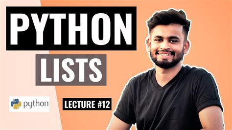 Python Lists Part 1 Lecture 12 Python Tutorial For Beginners Youtube