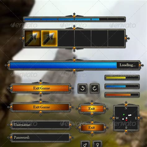 Rpg Game User Ui Templates Graphicriver