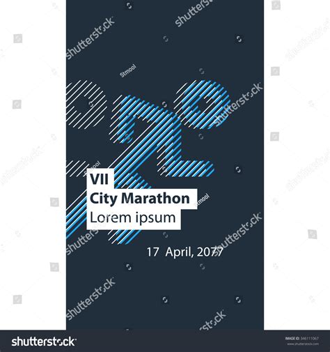 Running Event Poster Design Stock Vector Royalty Free 346111067