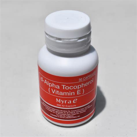 Hanna Nicolas ♥ Myra E D Alpha Tocopherol Vitamin E 400iu Capsules Review