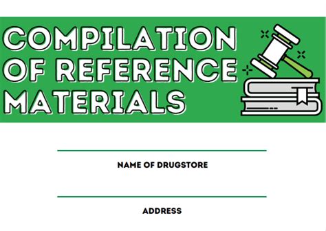 Compilation Of Reference Materials Laws For Pharmacy Drugstore