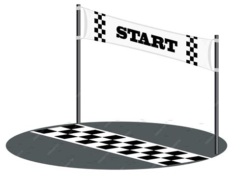 Checkered Start Line