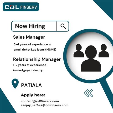 Job Vacancyalert Recruitment Cdl Financial Services Pvt Ltd