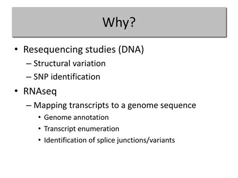 PPT Mapping NGS Sequences To A Reference Genome PowerPoint Presentation ID