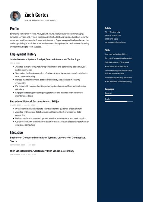 Network Systems Analyst Resume Examples And Templates 2024 ·