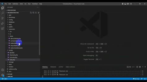laravel working on master layout youtube