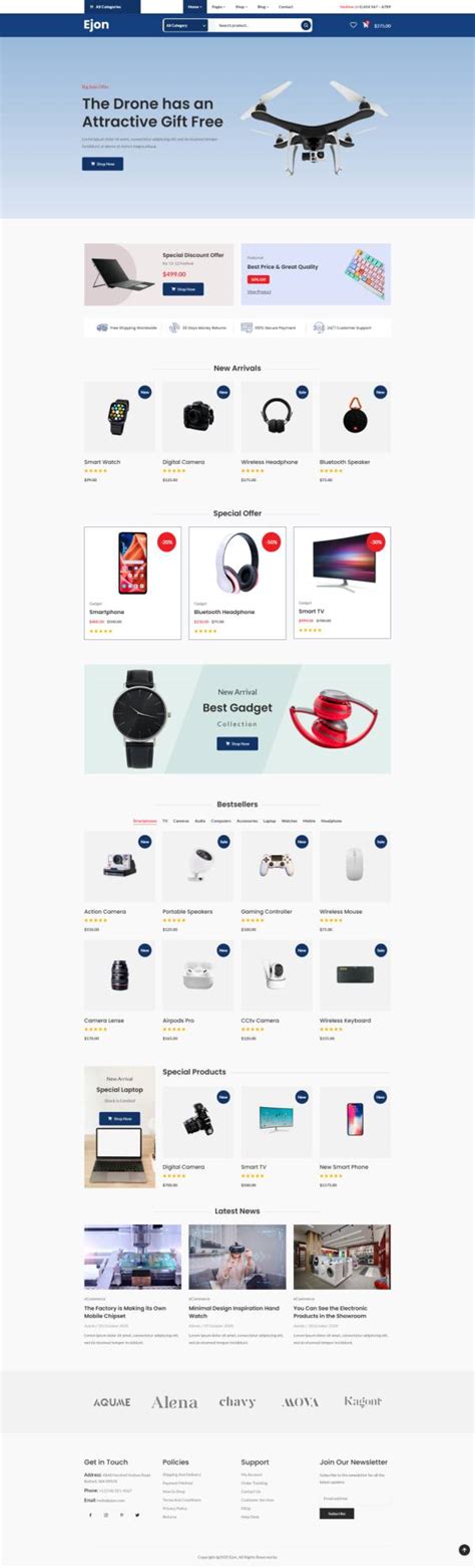 Html网页制作，电子商城网站开发模板 17素材网