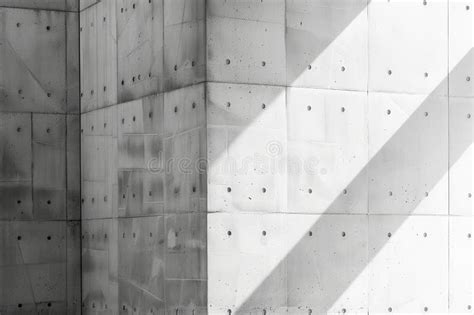 Modern Architectural Design Concrete Walls Abstract Patterns And Shapes Generative Ai Stock