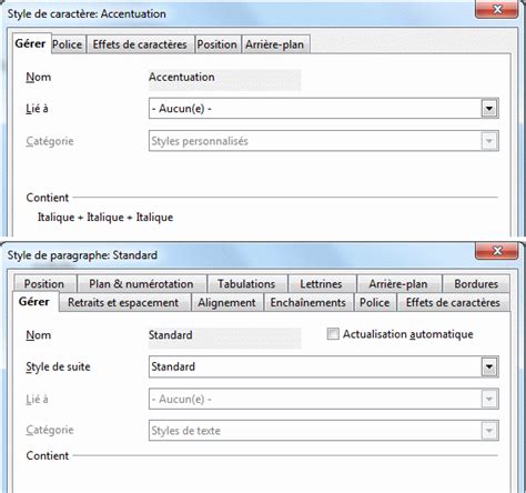 fr documentation aoo4 user guides fr writer styles text apache