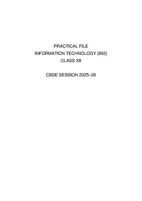Class Xii It 802 Practical File Java And Sql Programs Studocu