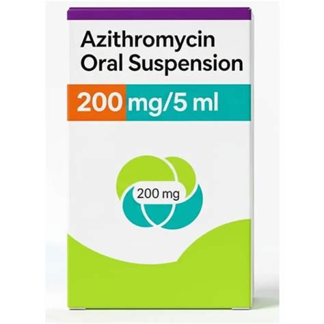 Azithromycin Oral Suspension Strength 200 Mg5 Ml Pack Size 60 Ml