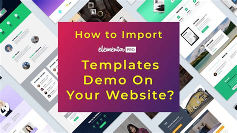 How To Import Elementor Template Demo On Your Website Aztutorials Youtube