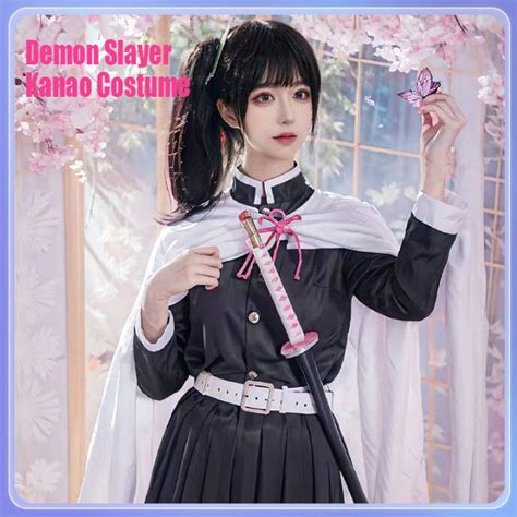 Anime Kanao Demon Slayer Kimetsu No Yaiba Cosplay Costume Tsuyuri Kanao