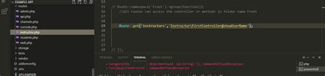 Php Target Class Adminfirstcontroller Does Not Exist Stack Overflow