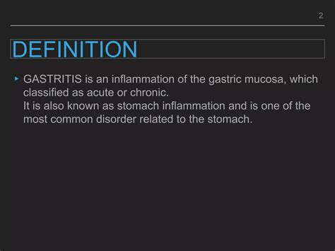 Presentation Gastritis Ppt Pptx