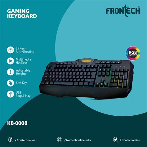 Frontech Kb 0008 Gaming Keyboard At Rs 2000 Piece In New Delhi Id 2854005590291