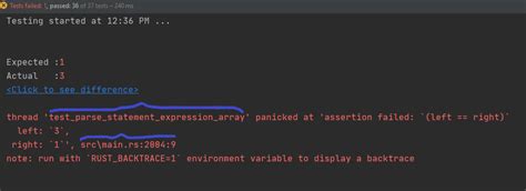 Failed Assertions Should Be Clickable In Order To Navigate Related