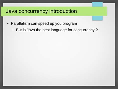 Java concurrency | PPT