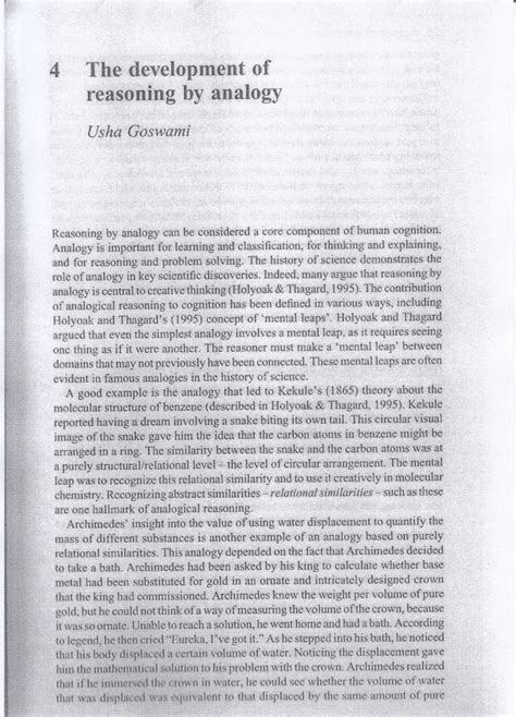 Pdf The Development Of Reasoning By Analogy