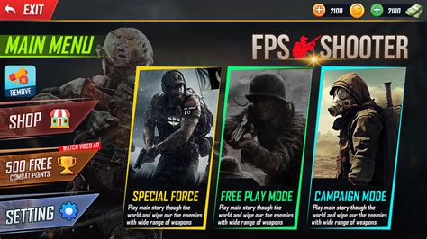 FPS Game UI Behance