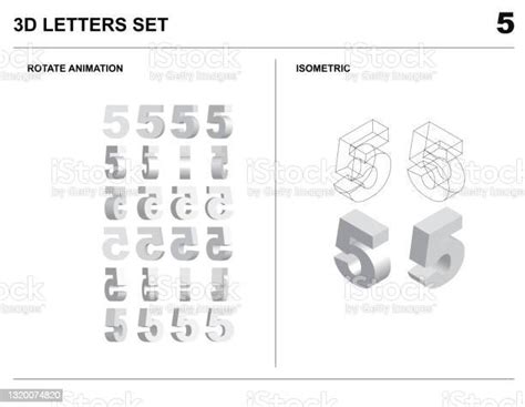 3d 5 숫자 문자 세트 Isomate 와이어프레임 벡터 3차원 형태에 대한 스톡 벡터 아트 및 기타 이미지 3차원 형태 등측투영법 숫자 Istock