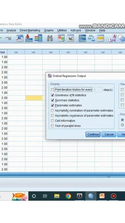 Ordinal Regression In Spss Made Easy Dataanalysis Education Datascience Spss Youtube