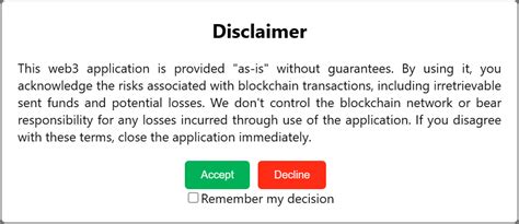Integrating A Disclaimer Popup In Web3 Applications By Techexplorer Coinmonks Medium