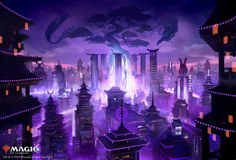 Mystical Twilight Over Man Made Magic The Gathering Cityscape