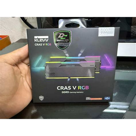 KLEVV CRAS V RGB DDR5 Gaming OC Memory Ram 64GB 32GBx2 6000MHz แรมมอสอง ประกนศนยไทย ครบ