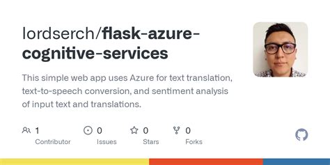 Github Lordserchflask Azure Cognitive Services This Simple Web App
