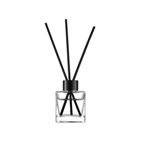 Wholesale 200ml Fragrance Square Glass Diffuser Bottles With Silver