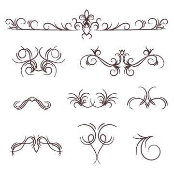 Flourish Border Vector At Collection Of Flourish
