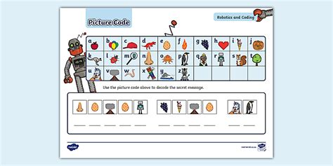 Coding And Robotics Picture Code Breaker Twinkl
