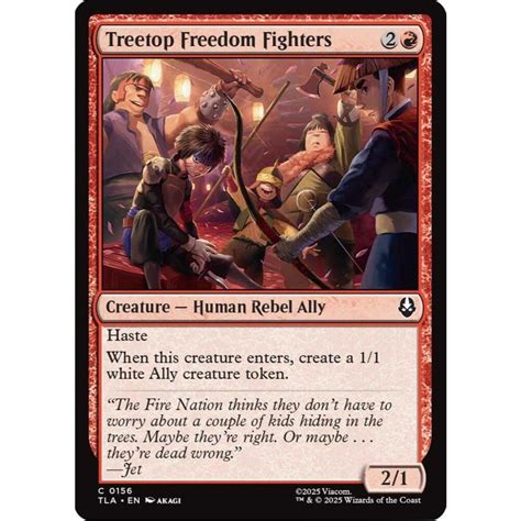 Mtg Treetop Freedom Fighters 156 Avatar The Last Airbender Tla