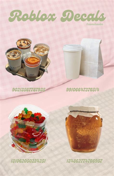 Food Roblox Decals In 2025 Bloxburg Food Decals Roblox Kitchen Decals