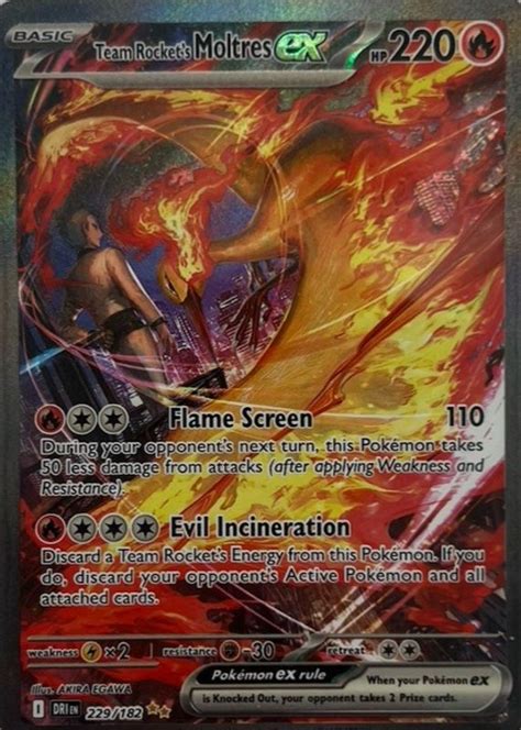 Team Rockets Moltres Ex 2025 Scarlet And Violet Destined Rivals 229