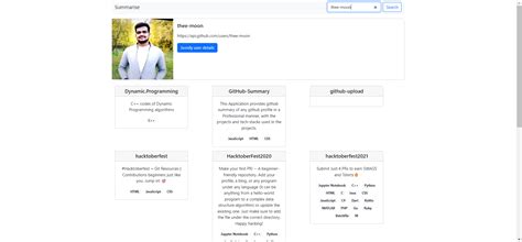 Github Thee Moongithub Summary This Application Provides Github