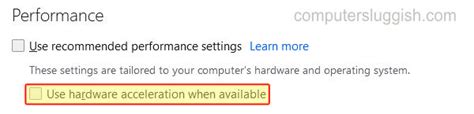 Disable Hardware Acceleration In Firefox ComputerSluggish