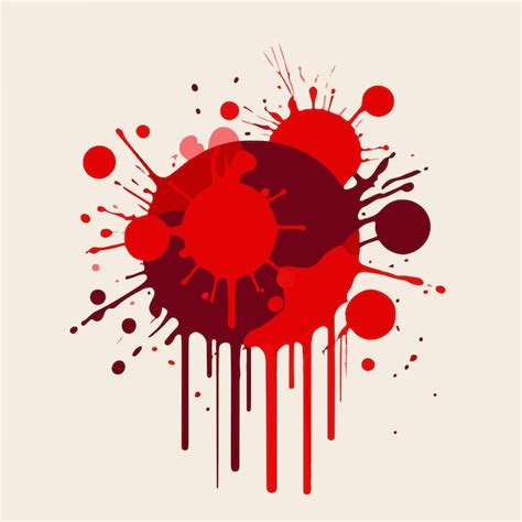 Red Dots Explosion Design Premium Ai Generated Vector