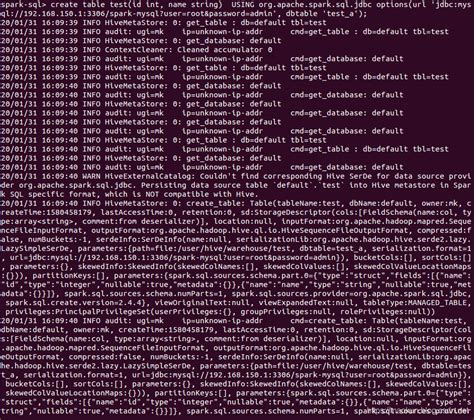 Spark入门（六）spark Sql Shell启动方式元数据存储在mysqlspark 使用mysql保存元数据 Csdn博客