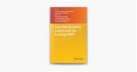 ‎heart Rate Variability Analysis With The R Package Rhrv By Constantino Antonio García Martínez
