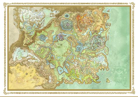 Botw Map Poster Minimalist Poster Store