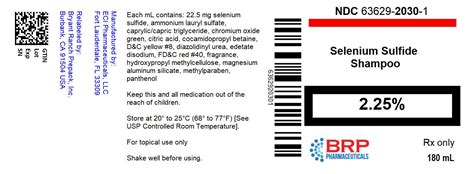 Fda Label For Selenium Sulfide Indications Usage And Precautions Fda Label For Selenium Sulfide Indications Usage And Precautions