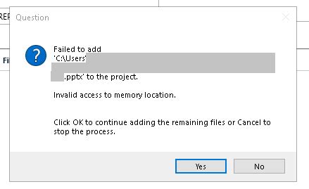 Error Invalid Access To Memory Location Trados Studio Trados Studio RWS Community