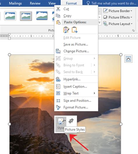 How To Add Border To A Picture In Word OfficeBeginner