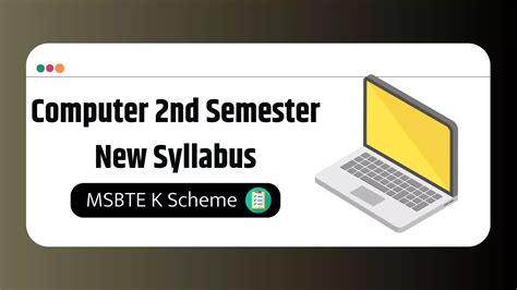 msbte computer 2nd semester k scheme syllabus co2 syllabus